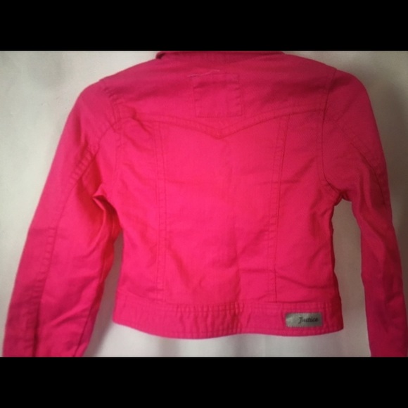 Justice | Jackets & Coats | Justice Pink Denim Jacket | Poshmark